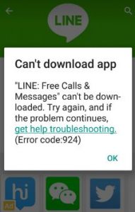 How to fix Google Play Store error 924 while download apps