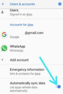 How to Turn On/Turn Off Auto Sync Android 8.1