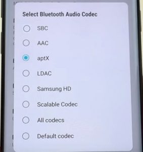 How to change Bluetooth audio codec on Galaxy S9 and S9 Plus
