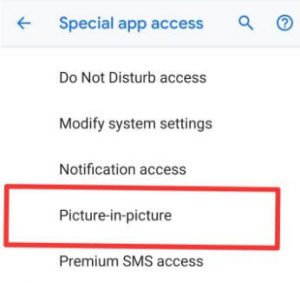 How to use Picture-in-picture mode in android 9.0 / android P