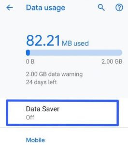 How to turn on data saver on Android 9 Pie devices