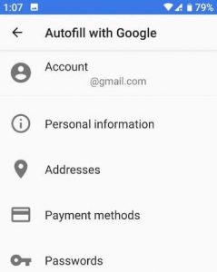 How to use Autofill in Pixel 3 and Pixel 3 XL Pie 9.0
