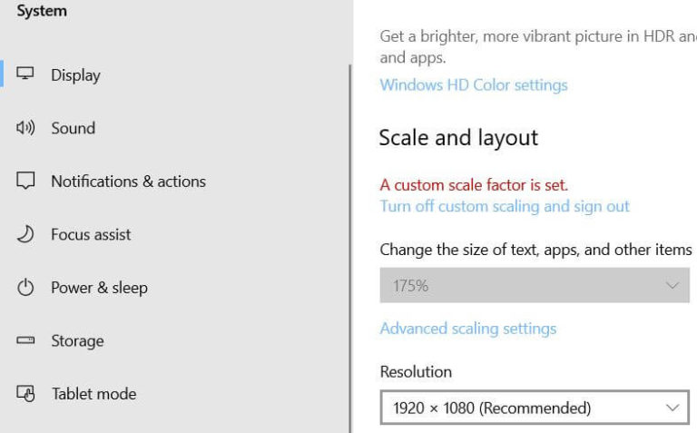 How to change screen resolution in Windows 10 PC