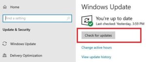 How to check for Windows 10 updates