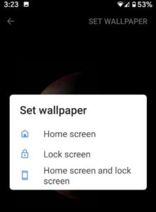 How to change lock screen and home screen wallpaper on Pixel 4 XL