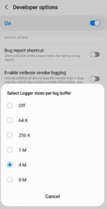 How to Increase Logger Buffer Size on Android 13, 12, 11