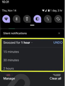 How to Snooze Notifications On Android 10