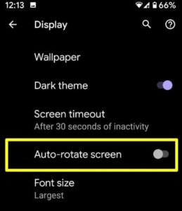 How to Enable Screen Rotation on Android 10