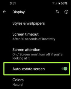 How to Auto Rotate Screen in Pixel 6 Pro, Pixel 6, Pixel 5