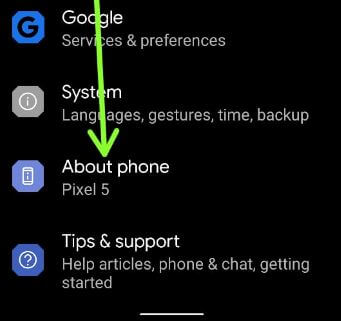 How to Enable USB Debugging Mode in Pixel 5