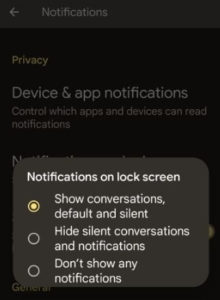 How to Show or Hide Notifications on Lock Screen Android 12