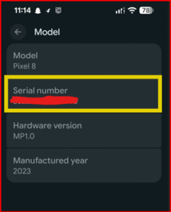 What is Serial Number 0123456789abcdef?